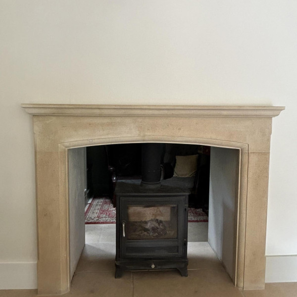 Bath stone fire surround supplied