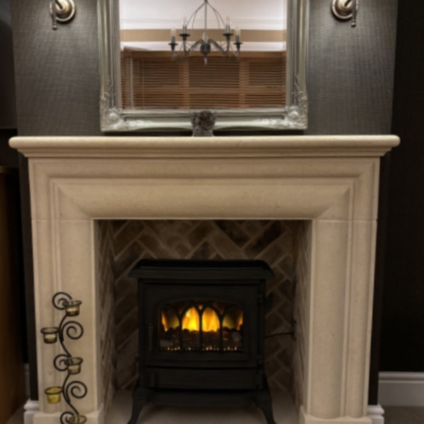SPECIAL OFFER - The Onyx Bath stone fireplace with hearths