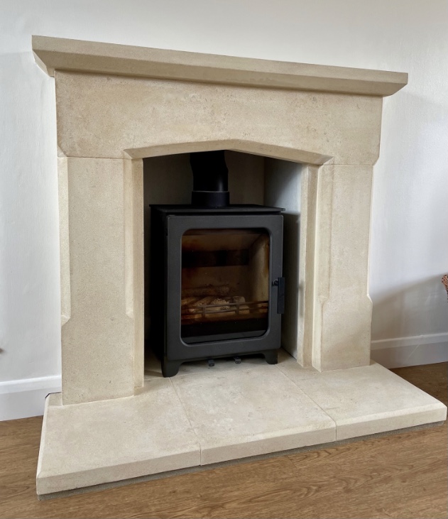 The Moonstone natural Bath stone English fireplace